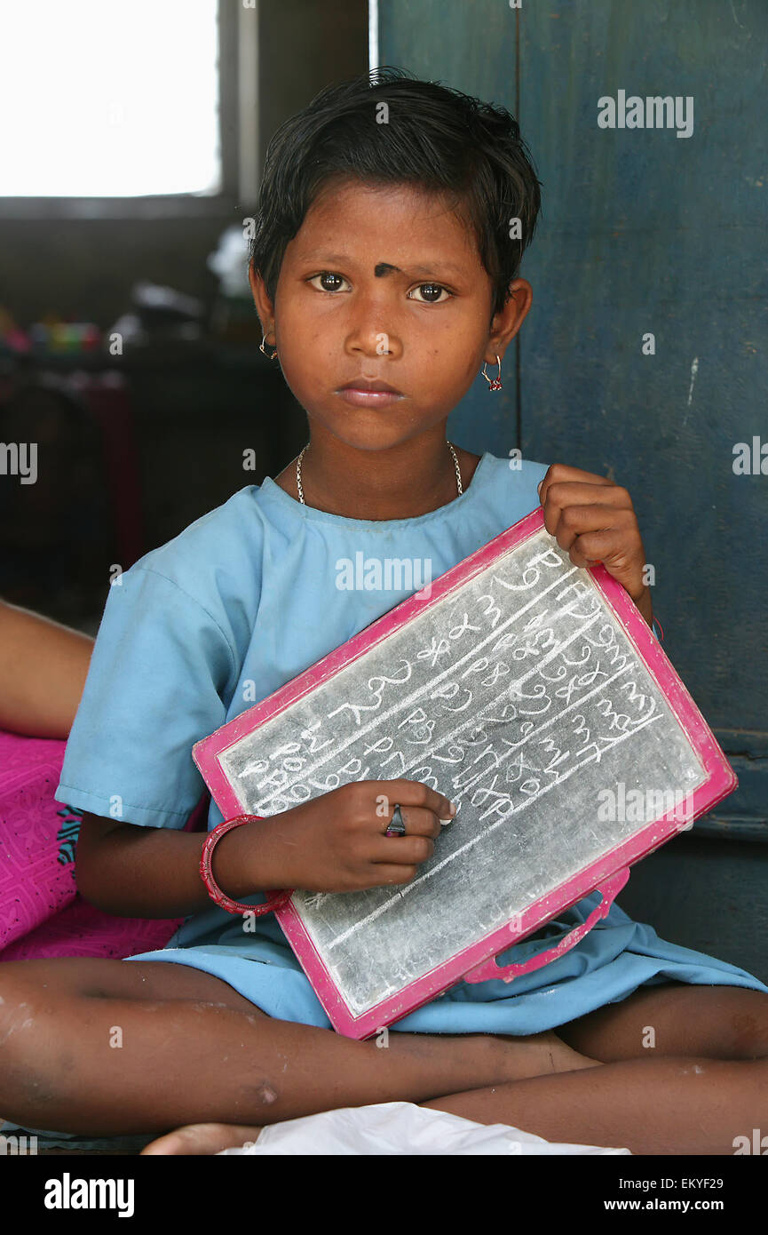 Girl child slate hi-res stock photography and images - Alamy