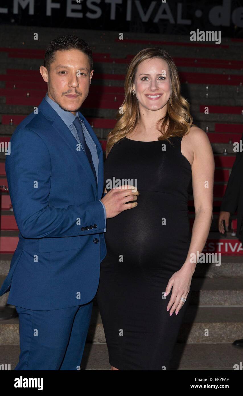 New York, NY, USA. 14th Apr, 2015. Theo Rossi, Meghan McDermott at ...