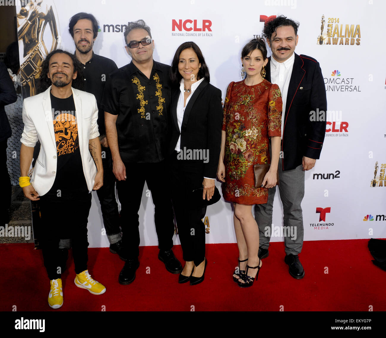 The 2014 ALMA Awards arrivals Featuring: Cafe Tacuba Where: Los Angeles ...