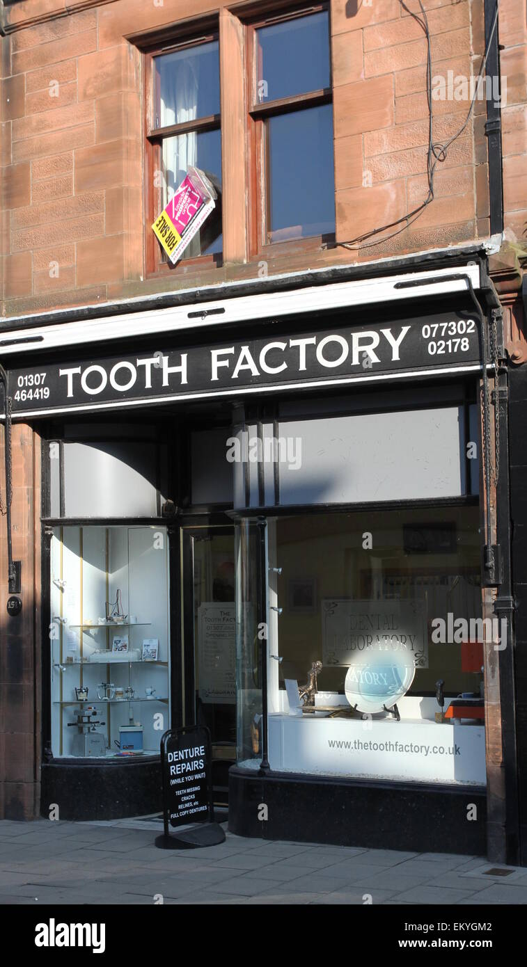 Exterior of Tooth Factory Dental laboratory Forfar Scotland April 2015 ...