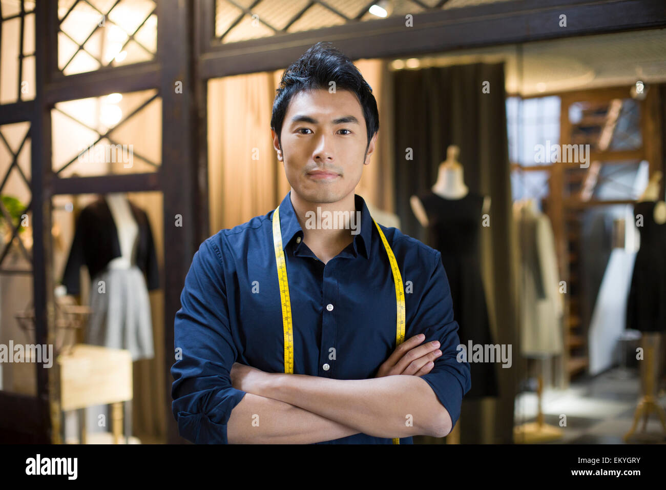 Portrait young male fashion designer hi-res stock photography and ...