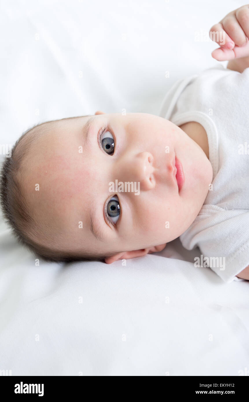 closeup portrait of sweet baby boy Stock Photo - Alamy