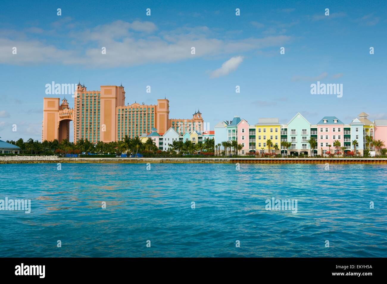 Buildings Along The Waterfront; Nassau, Bahamas Stock Photo - Alamy