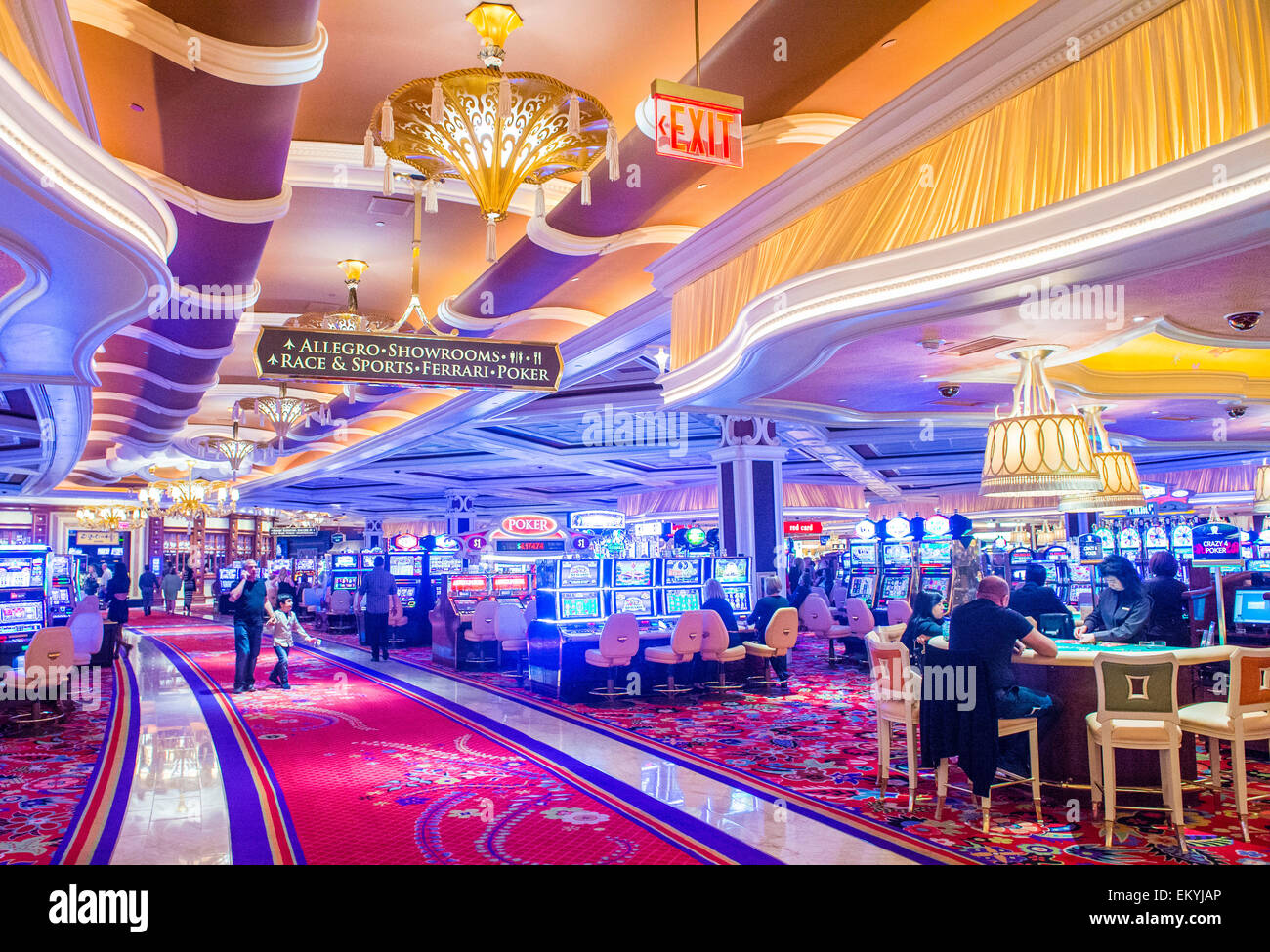 The interior of Wynn Hotel and casino in Las Vegas Stock Photo - Alamy