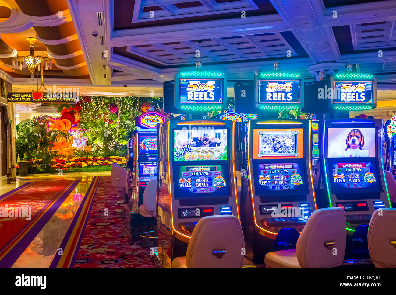 The interior of Wynn Hotel and casino in Las Vegas Stock Photo - Alamy