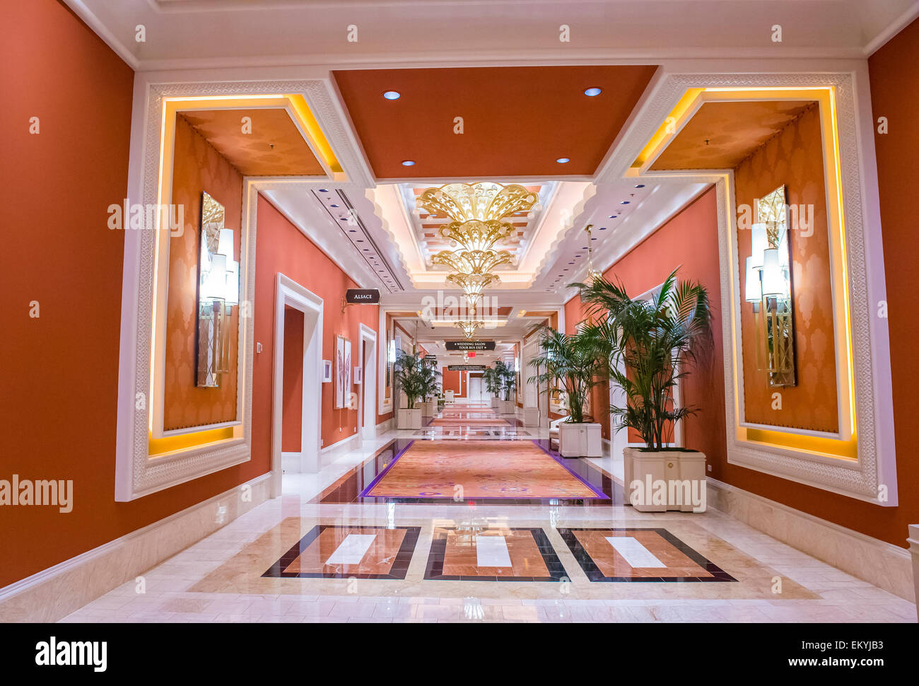 The interior of Wynn Hotel and casino in Las Vegas Stock Photo - Alamy