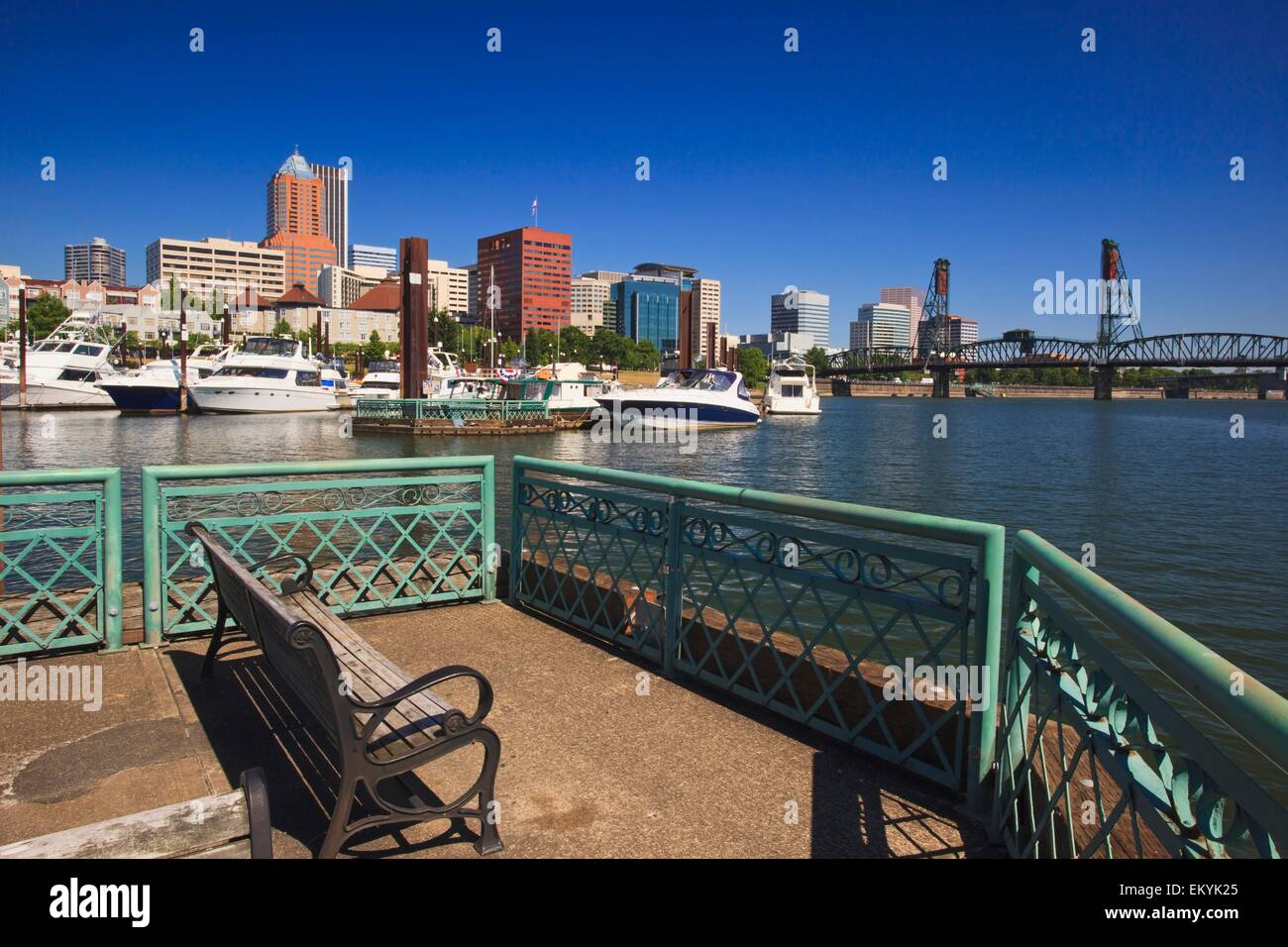 Portland Riverplace Marina; Portland, Oregon, United States Of America ...