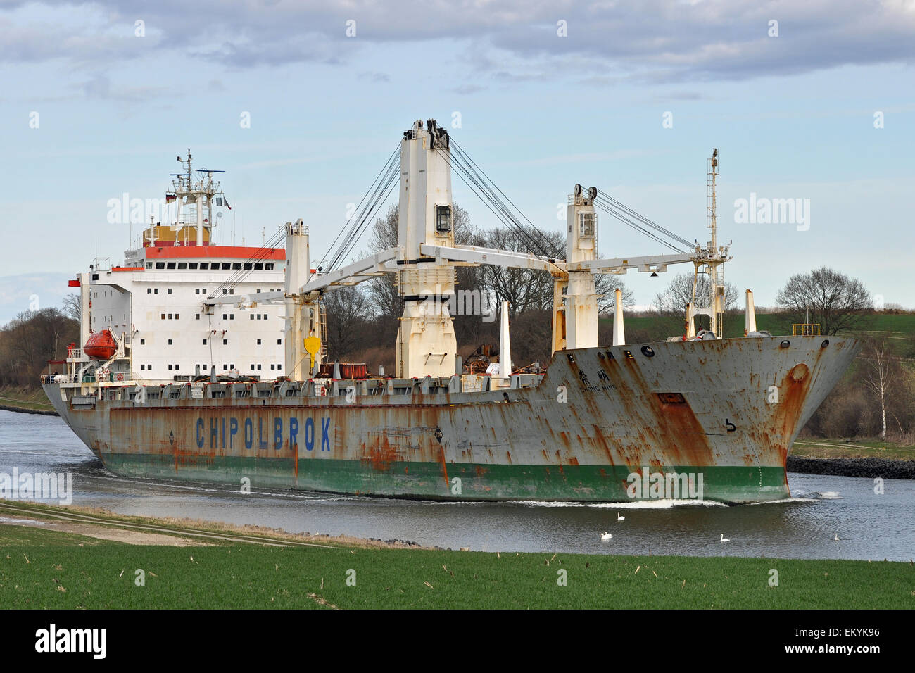 General cargo vessel Chong Ming Stock Photo - Alamy