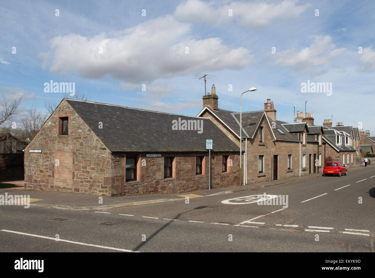 Newtyle street scene Angus Scotland April 2015 Stock Photo - Alamy