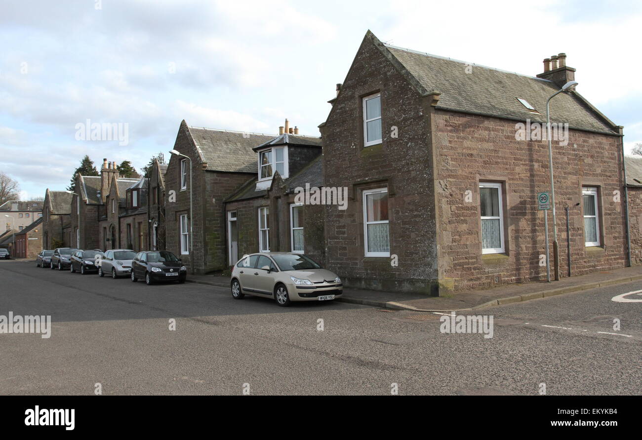 Newtyle street scene Angus Scotland April 2015 Stock Photo - Alamy