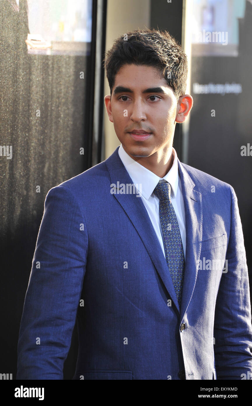 LOS ANGELES, CA - JUNE 21, 2012: Dev Patel at the Los Angeles premiere ...