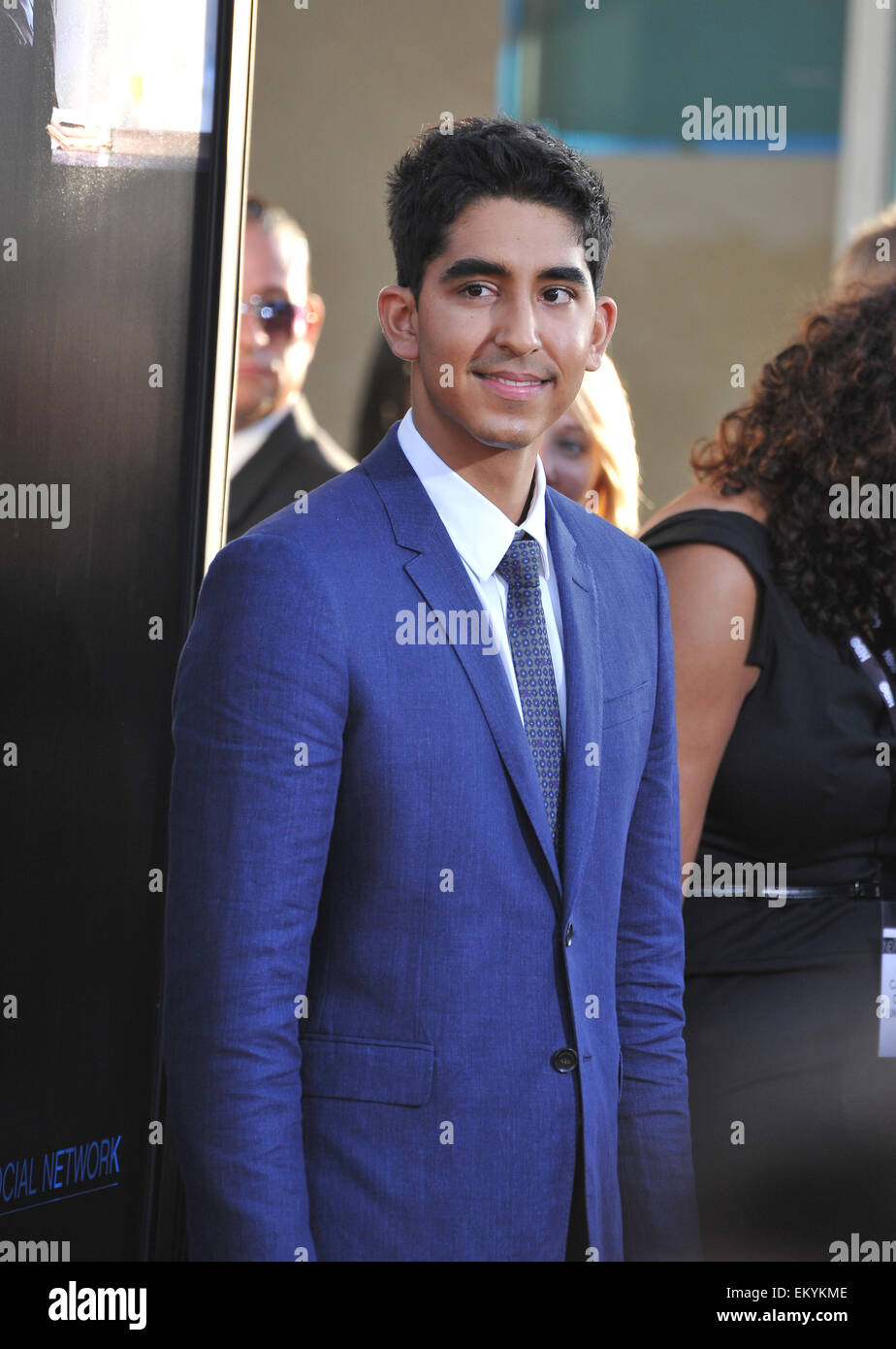 LOS ANGELES, CA - JUNE 21, 2012: Dev Patel at the Los Angeles premiere ...