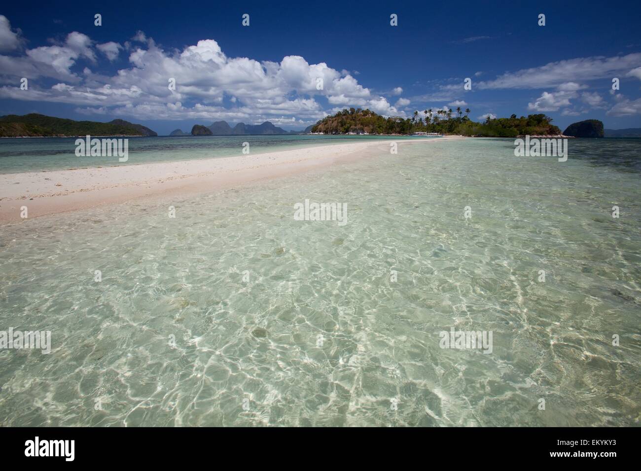 White Sand Beach; Snake Island, Palawan, Philippines Stock Photo - Alamy