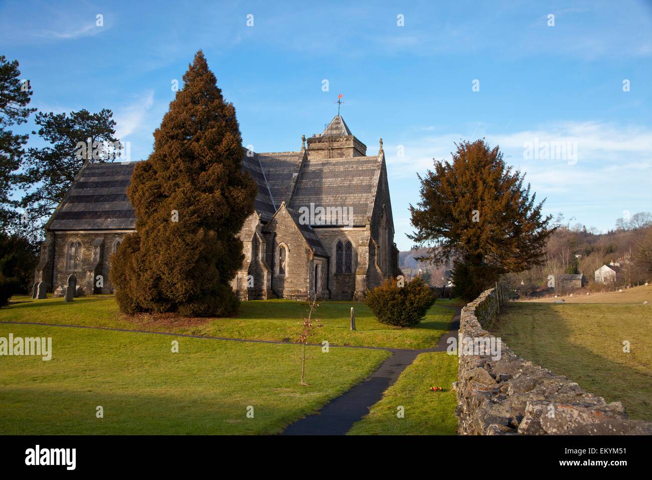 A Church Building; Cumbria, England Stock Photo - Alamy