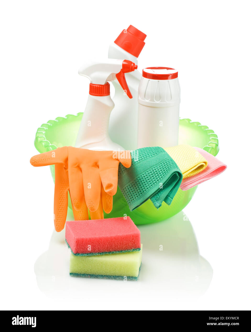 set for cleaning in basin Stock Photo - Alamy
