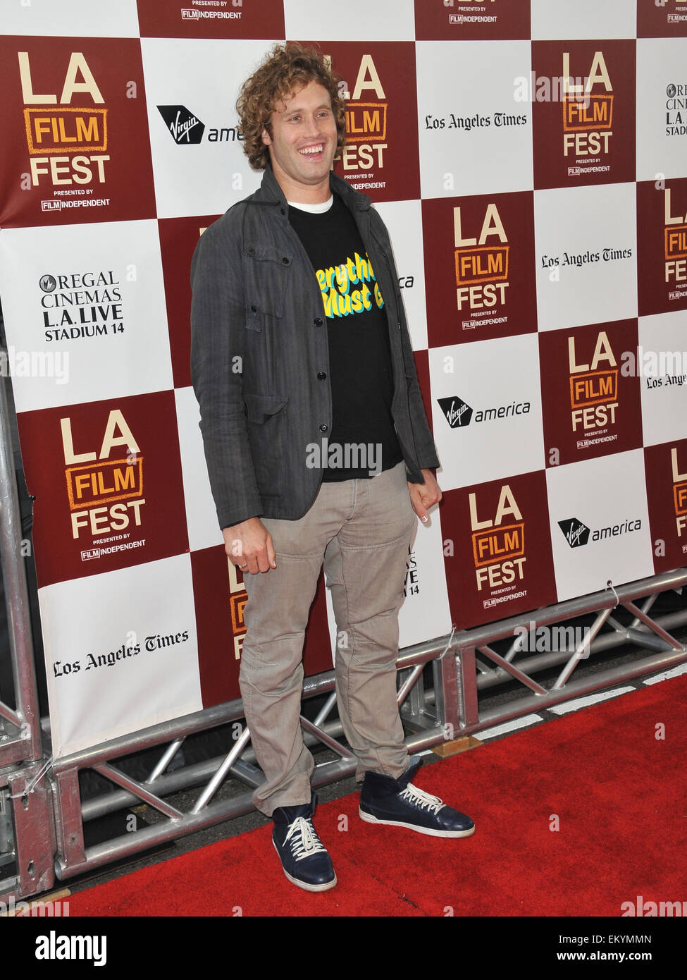 LOS ANGELES, CA - JUNE 19, 2012: T.J. Miller at the world premiere of ...