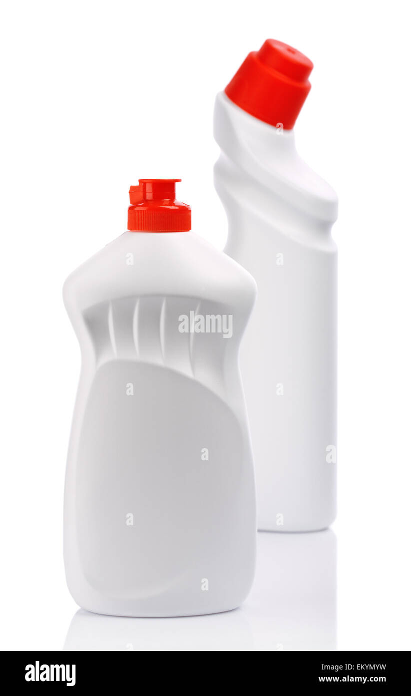 isolated white bottles for clean Stock Photo - Alamy