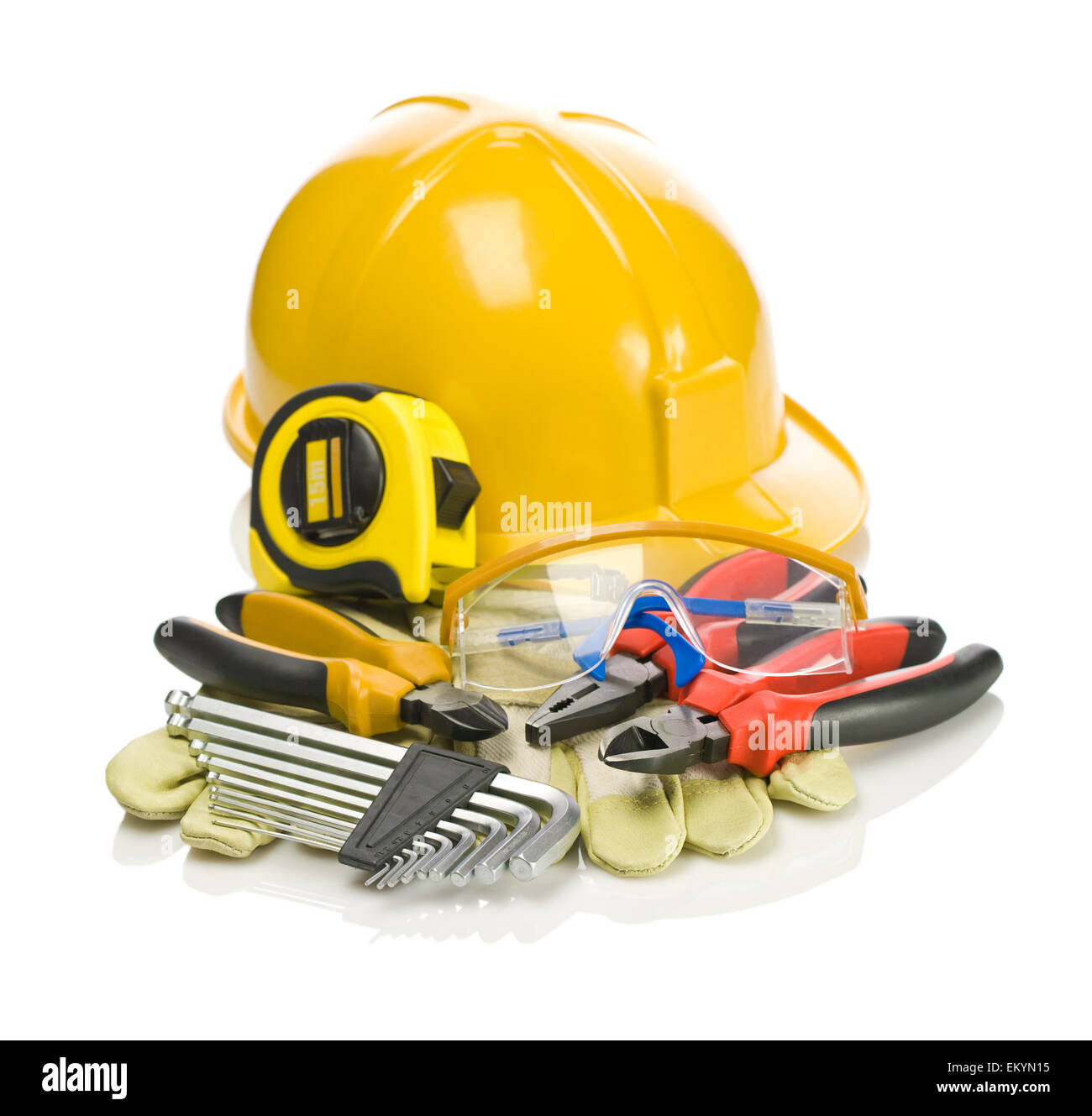 big set of building tools Stock Photo - Alamy