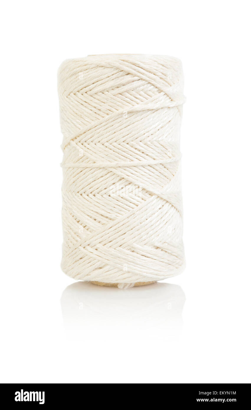 roll of white string Stock Photo - Alamy