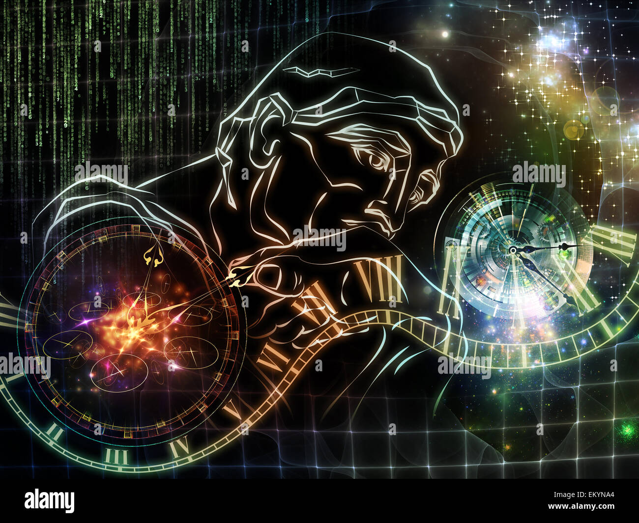 Thinking of Time Stock Photo - Alamy