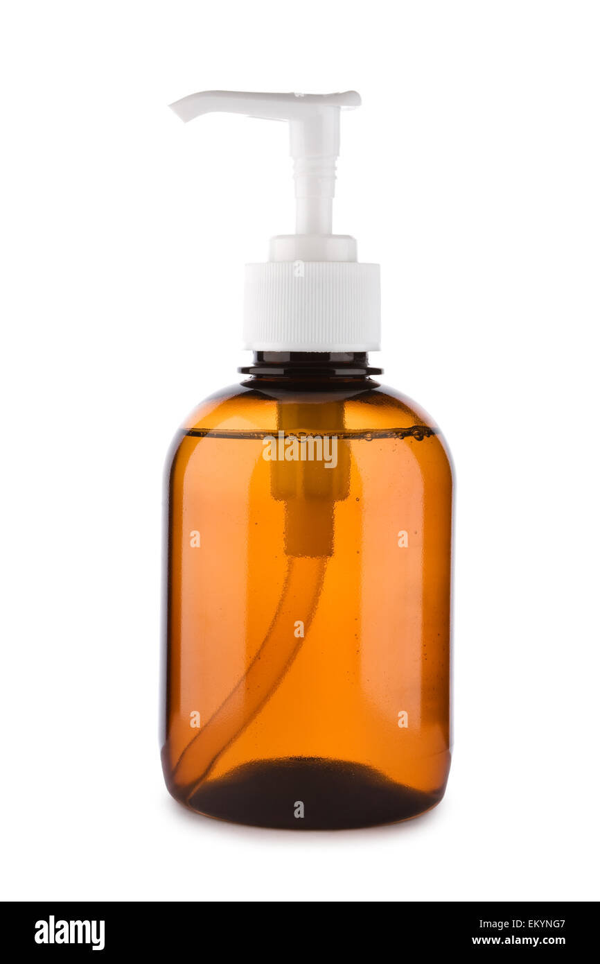 transparent orange spray perfume bottle Stock Photo - Alamy