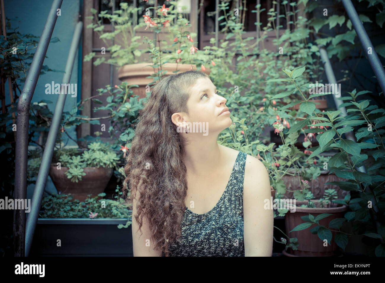 beautiful stylish modern young woman Stock Photo - Alamy