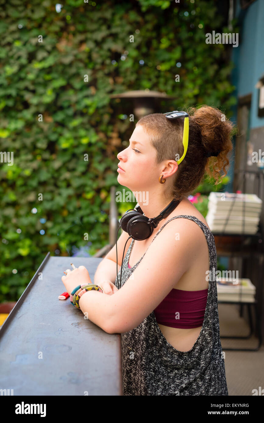 beautiful stylish modern young woman Stock Photo - Alamy