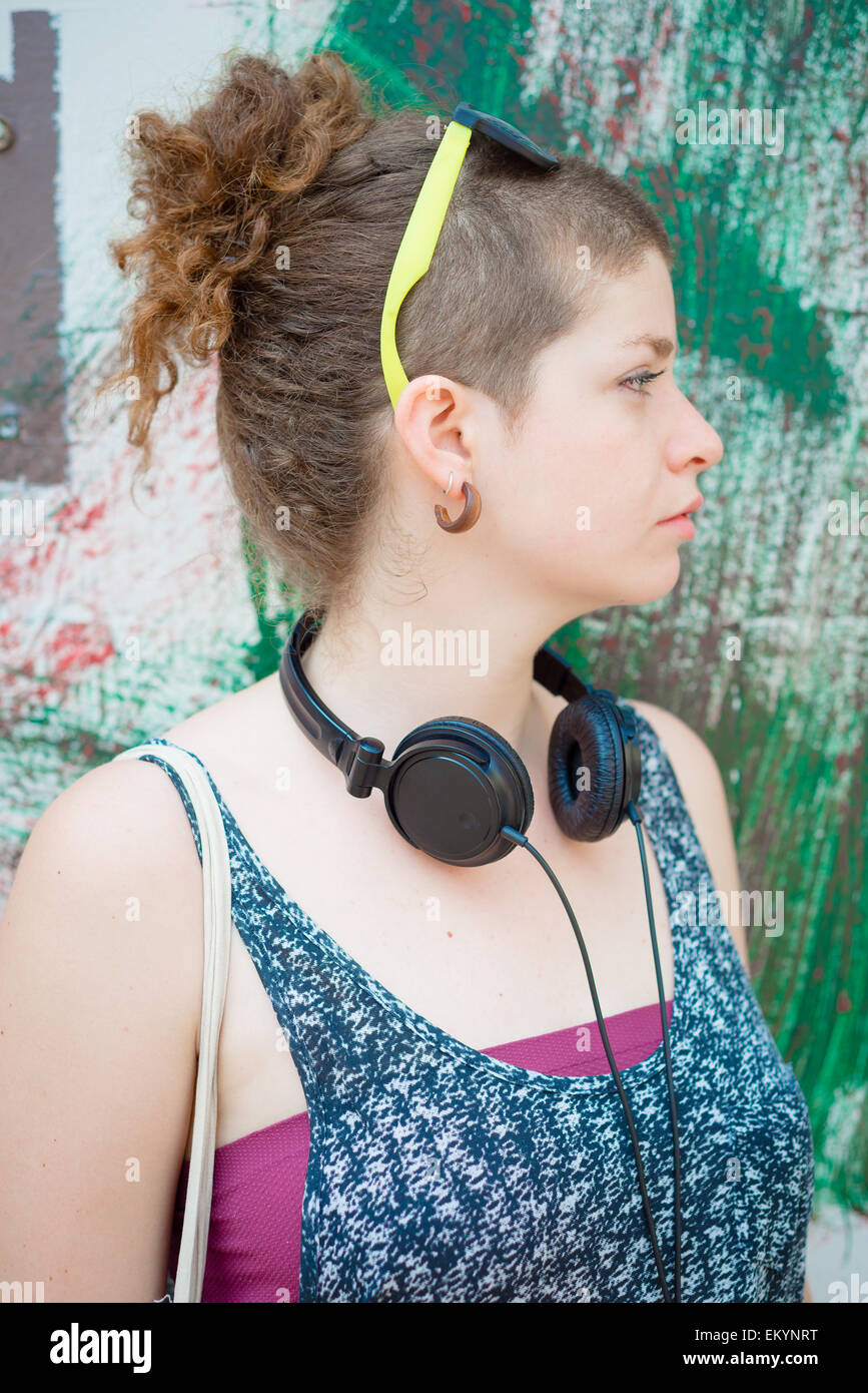 beautiful stylish modern young woman Stock Photo - Alamy