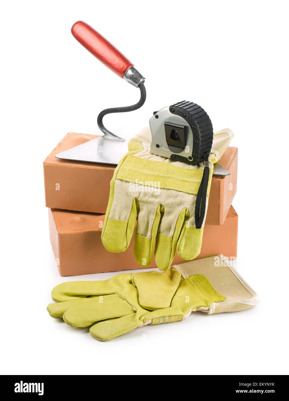Bricks and trowel Cut Out Stock Images & Pictures - Alamy