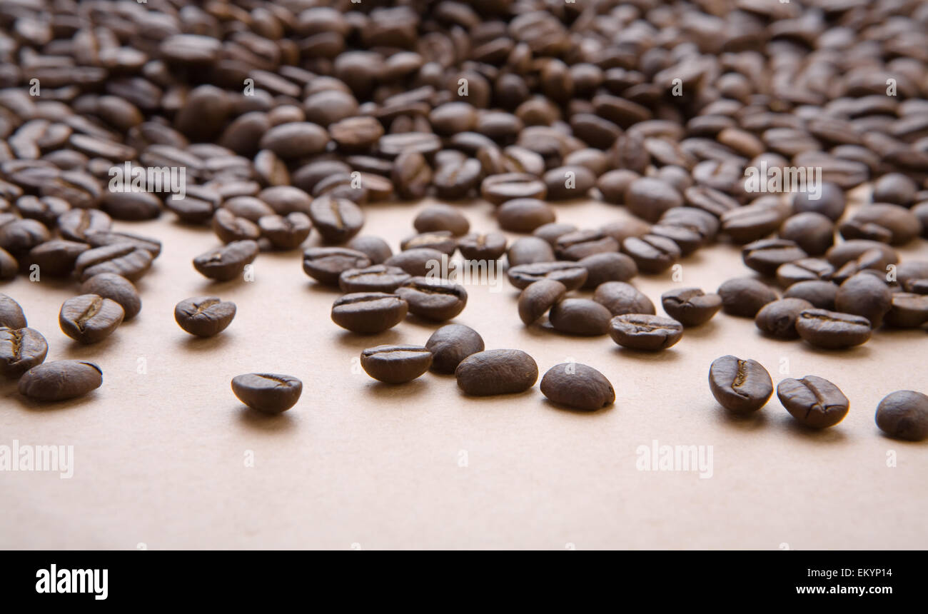 coffee on a paper Stock Photo - Alamy