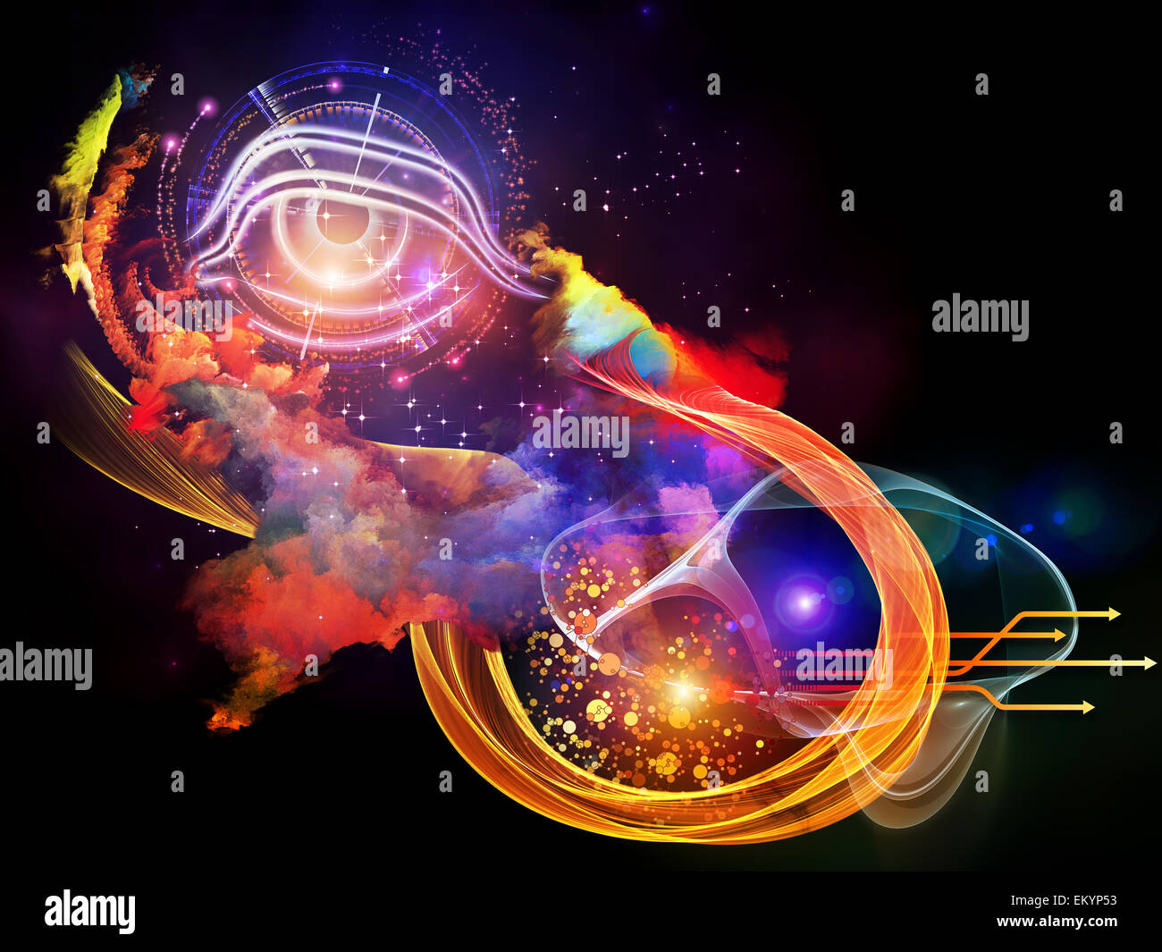 Unfolding of Design Nebulae Stock Photo - Alamy