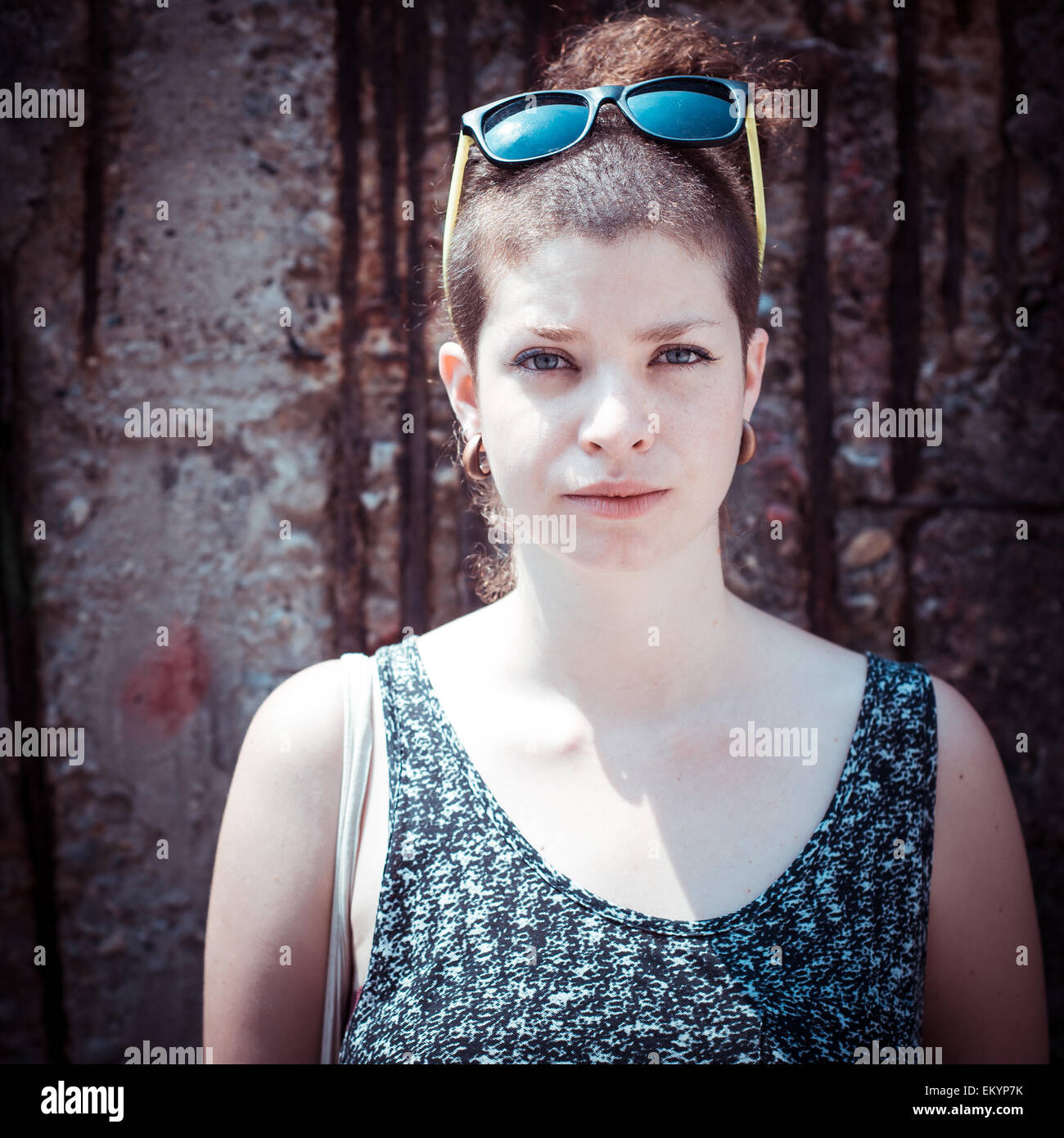 beautiful stylish modern young woman Stock Photo - Alamy