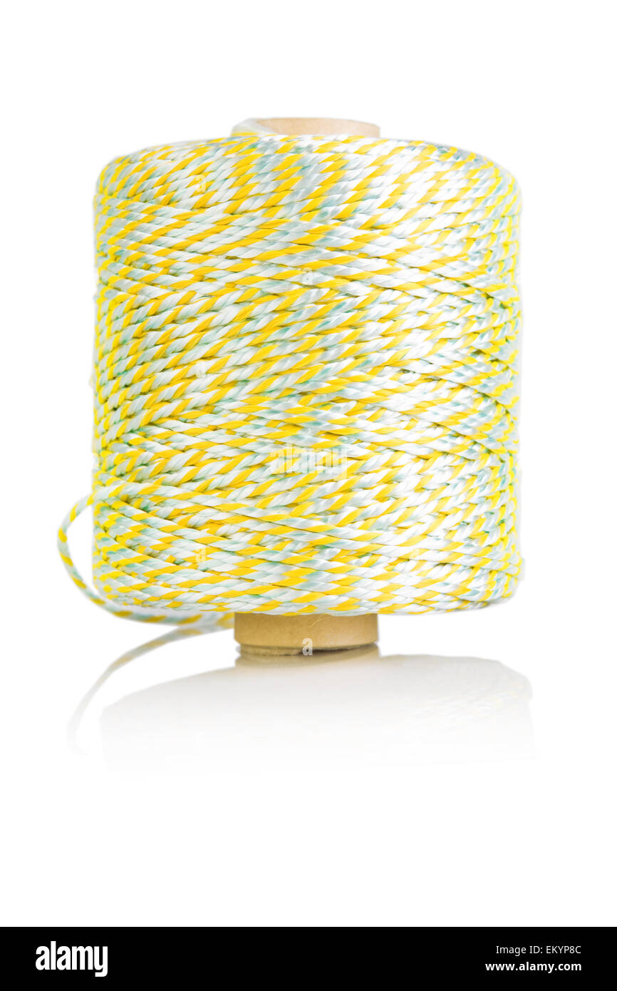 roll of colored string isolated Stock Photo - Alamy
