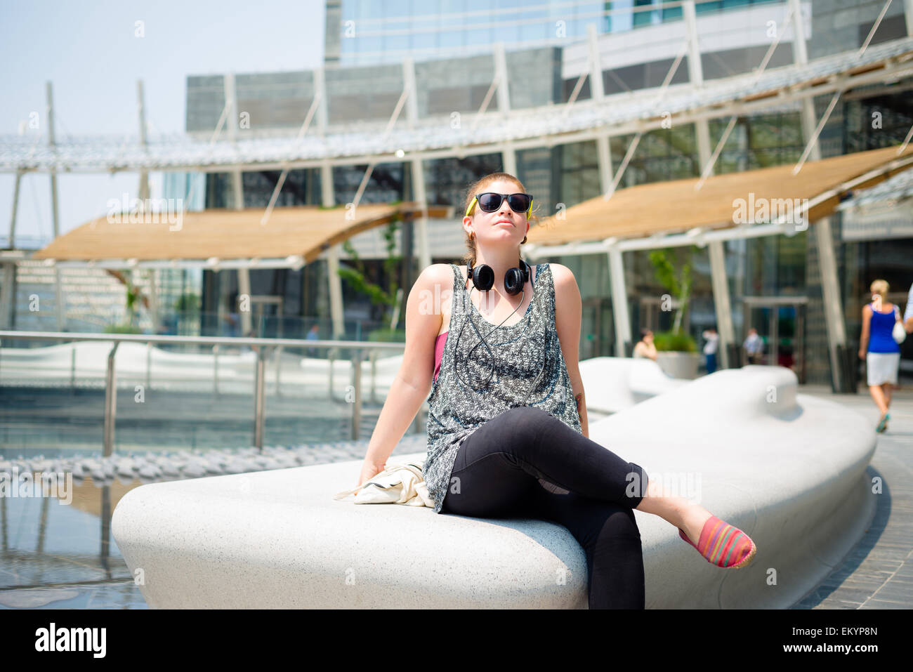 beautiful stylish modern young woman Stock Photo - Alamy