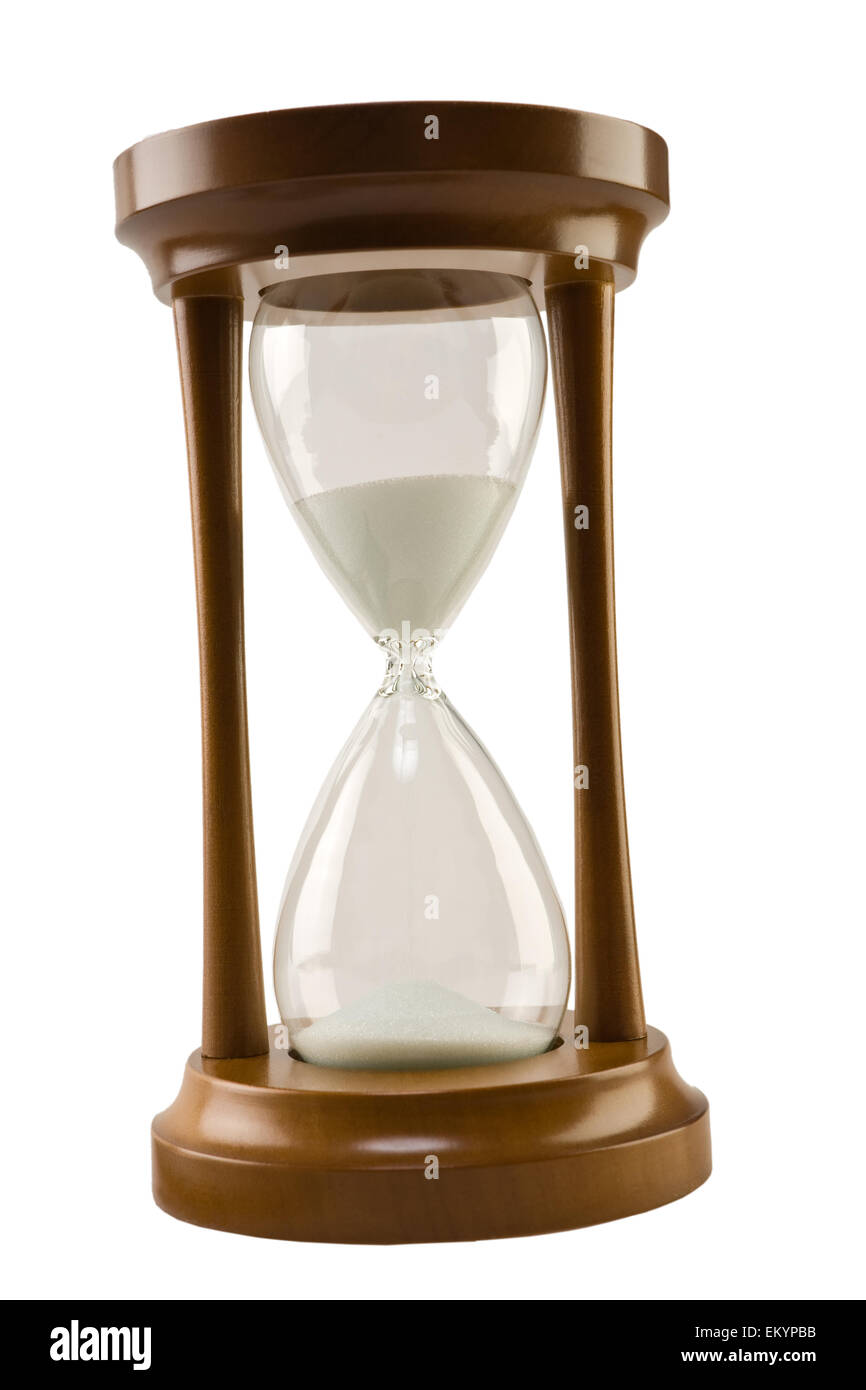 Hourglass sand falling Cut Out Stock Images & Pictures - Alamy