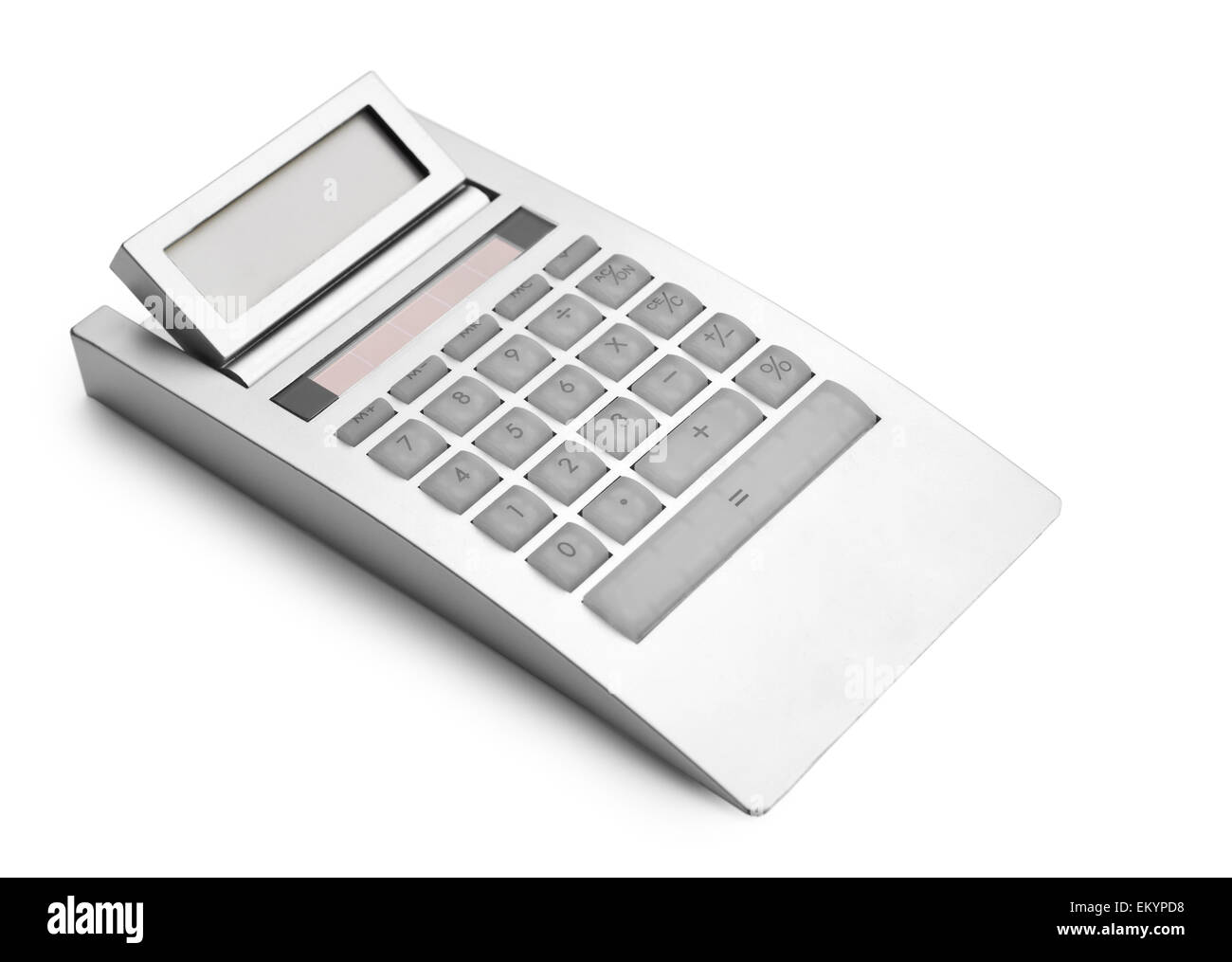 gray calculator isolated Stock Photo - Alamy