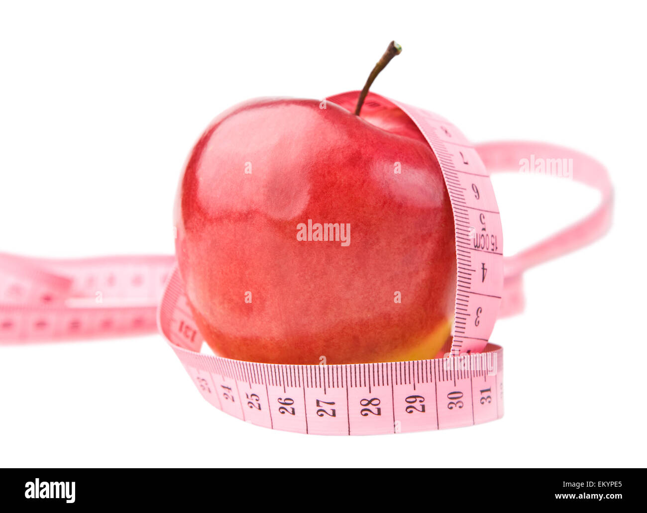apple with measure tape Stock Photo - Alamy