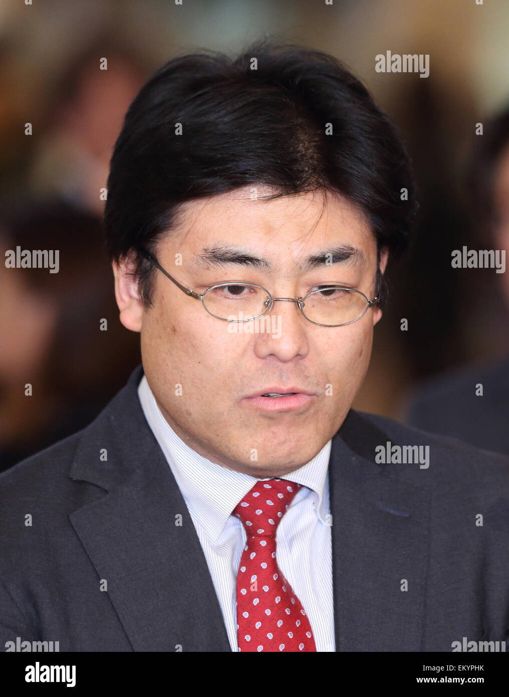 Takuya Kato, former Sankei Newspaper bureau chief returns to Japan from Korea at Haneda ...