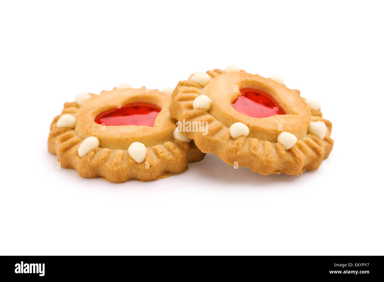 two cookies isolated Stock Photo - Alamy