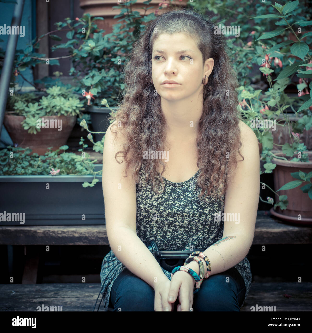 beautiful stylish modern young woman Stock Photo - Alamy