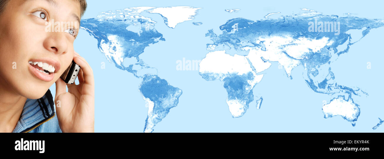 Talk with world Stock Photo - Alamy