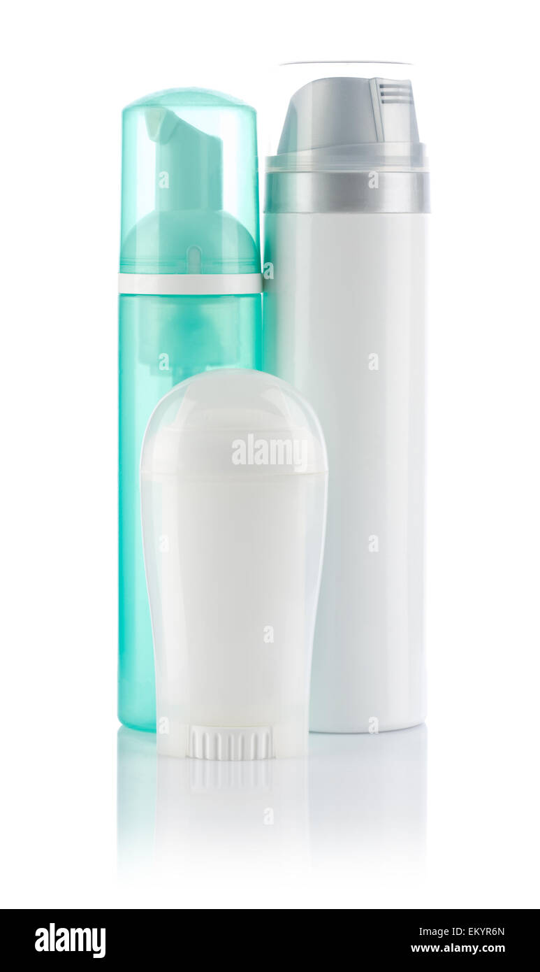 deodorant and spray bottles Stock Photo - Alamy