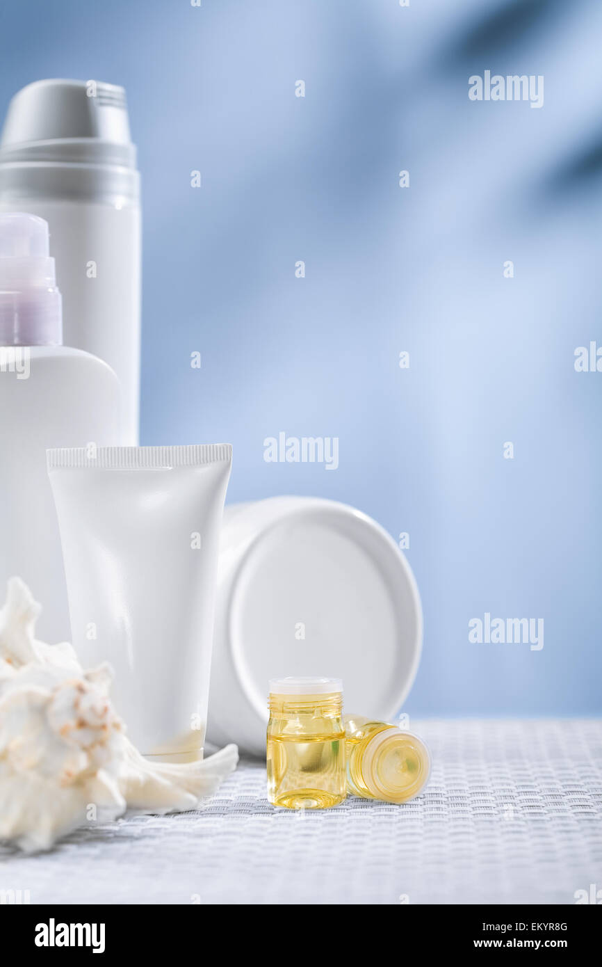 composition of skincare items Stock Photo - Alamy