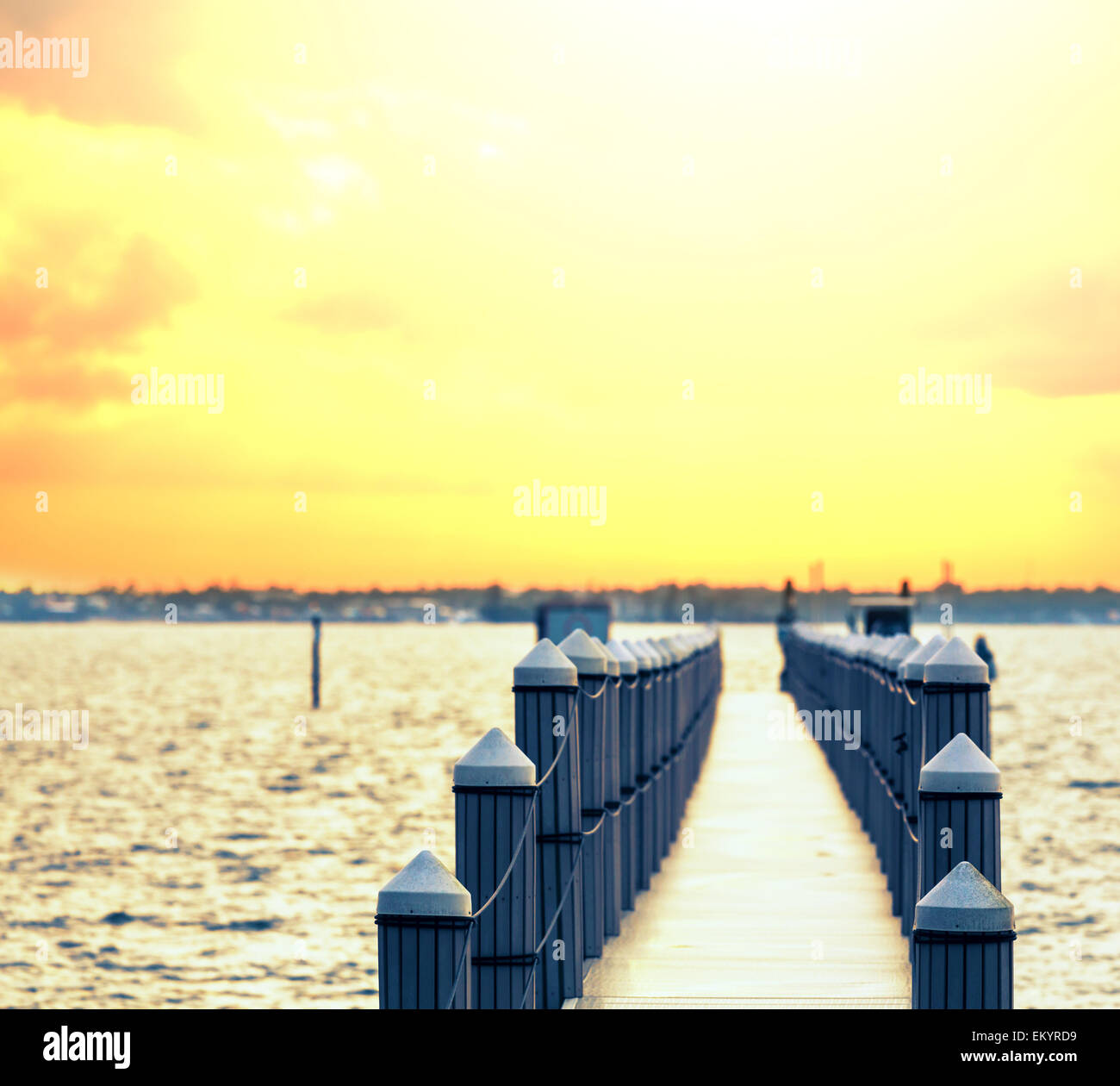Boardwalk on beach Stock Photo - Alamy