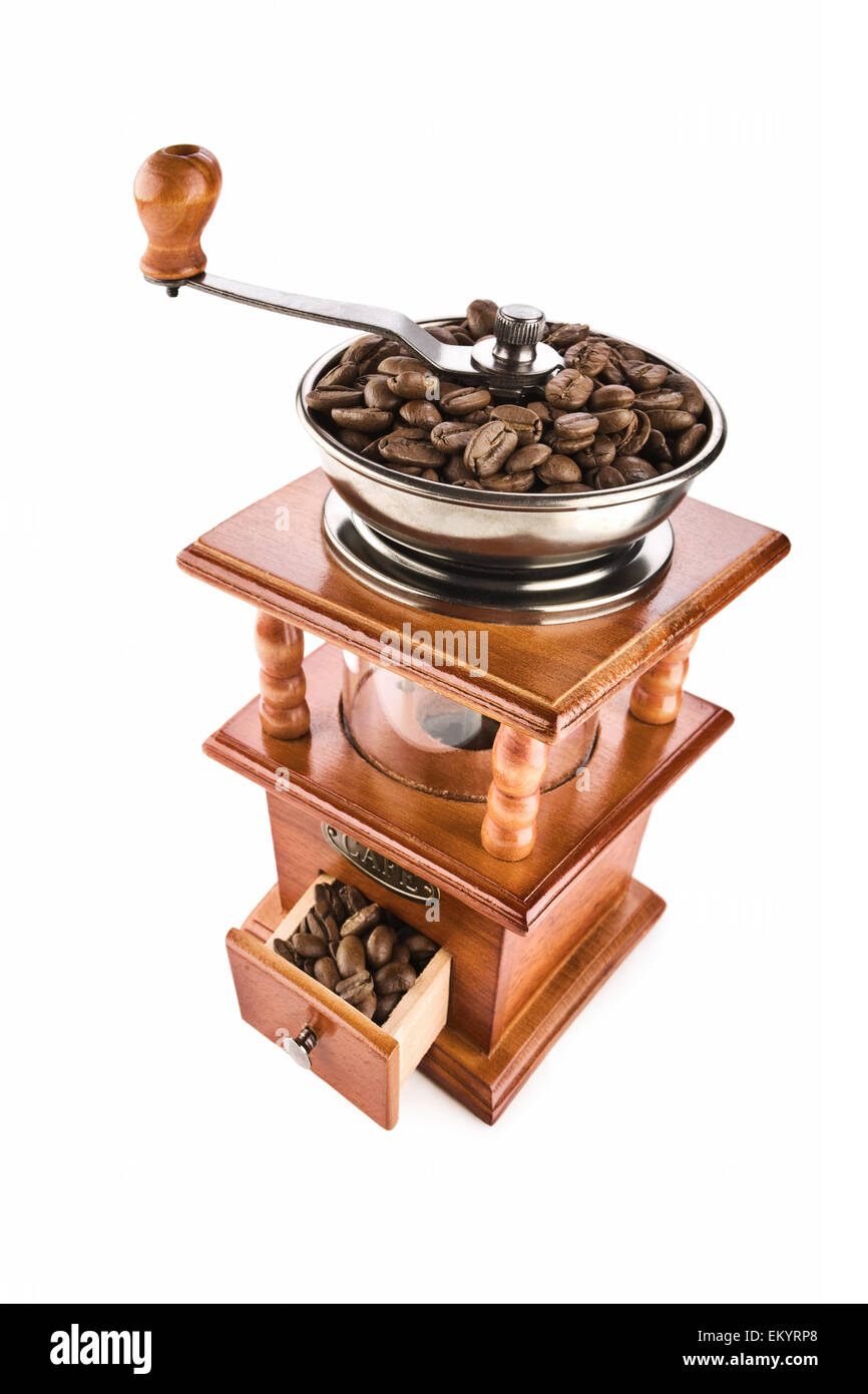 coffee mill isolated Stock Photo - Alamy