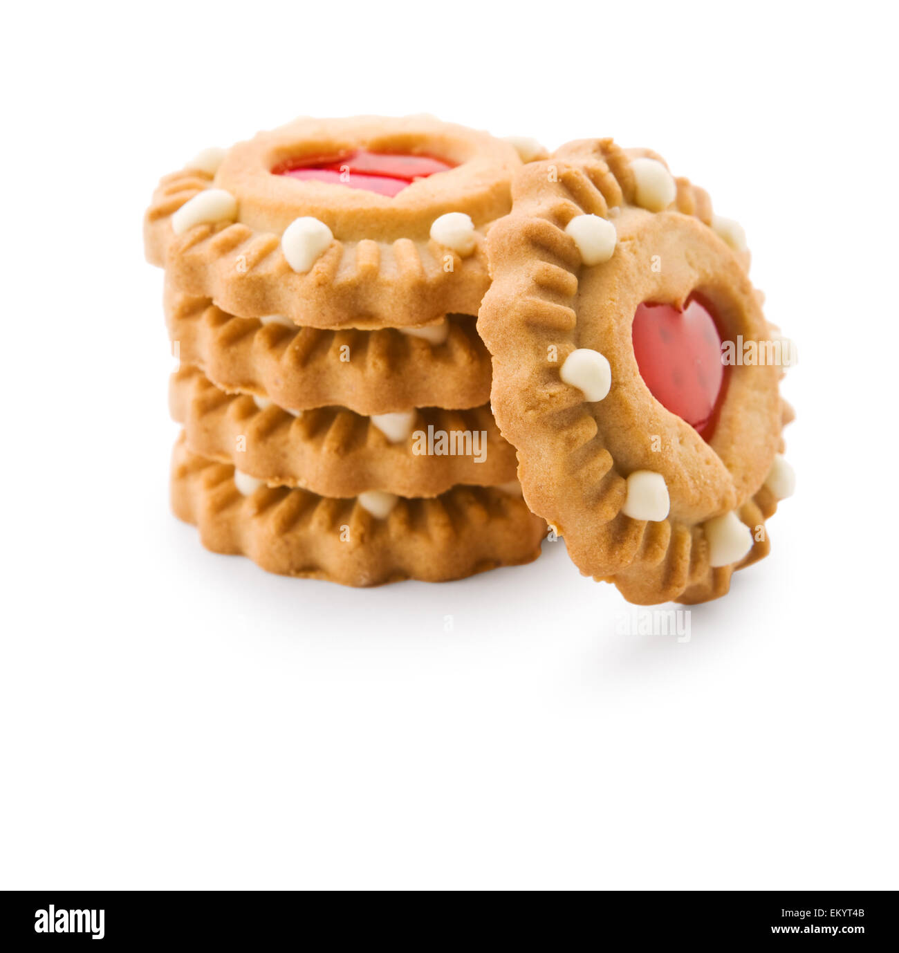 isolated stack of cookie Stock Photo - Alamy