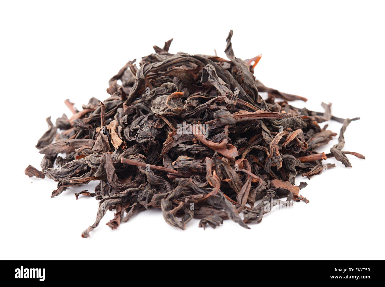 Chinese black tea isolated on white background Stock Photo - Alamy
