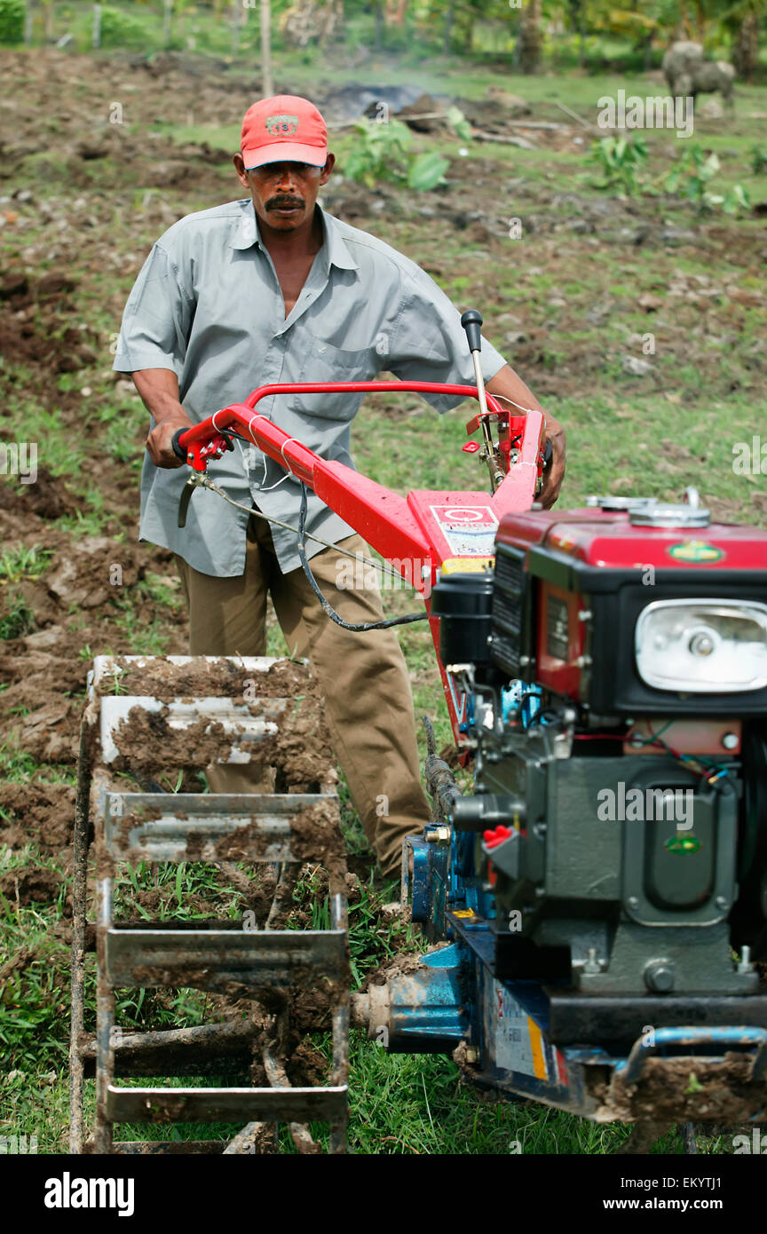 Walking tractor plough hi-res stock photography and images - Alamy