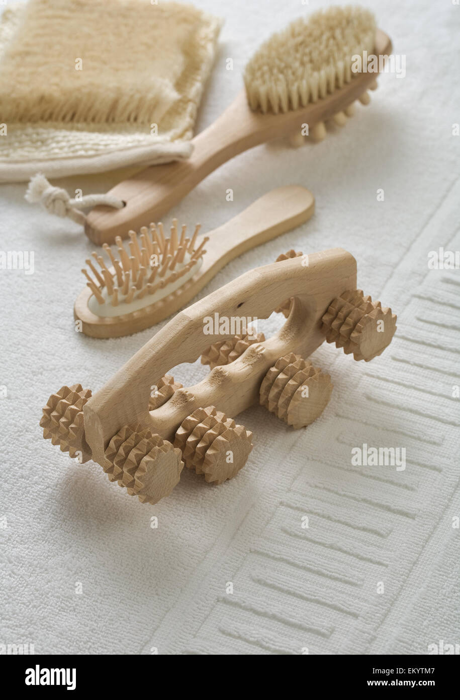 collection of bathing accessories Stock Photo - Alamy