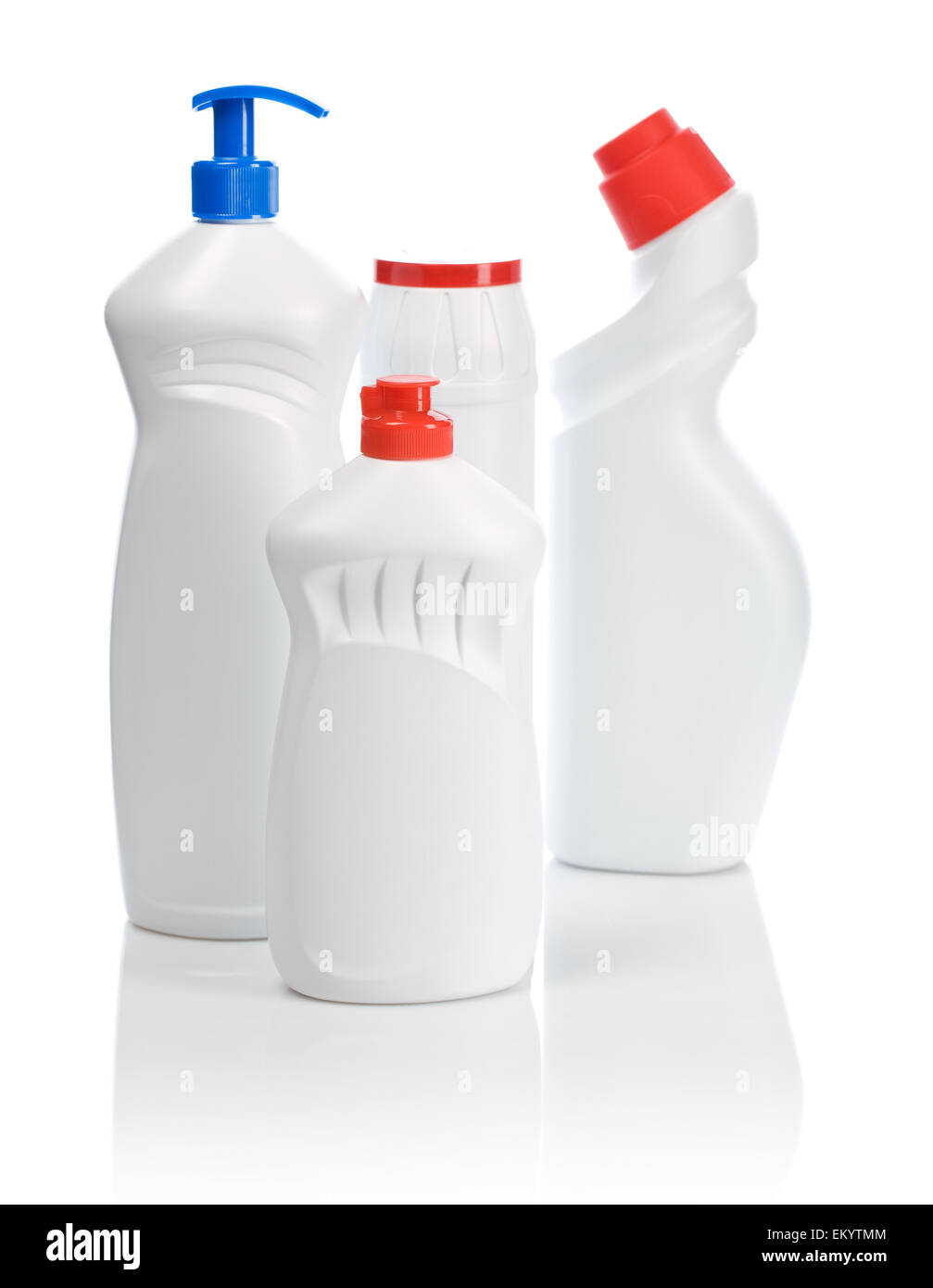 four kitchen bottles Stock Photo - Alamy